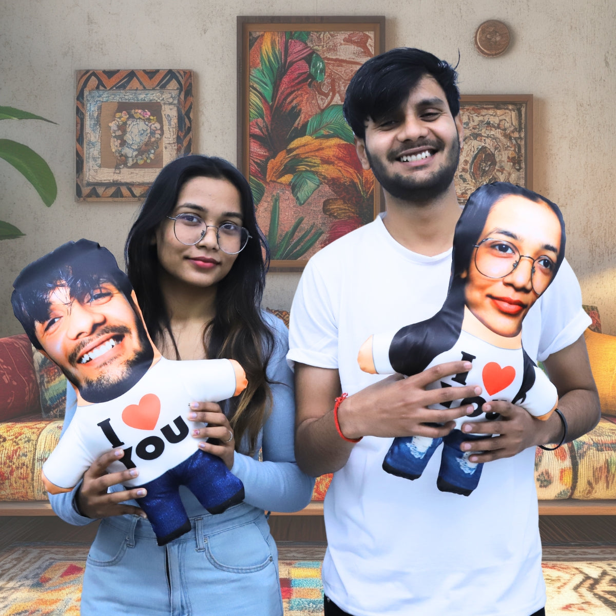 Mini Me Couple Sets Cushion | Personalized Pillow Gifts – THUNDER BUDDY®