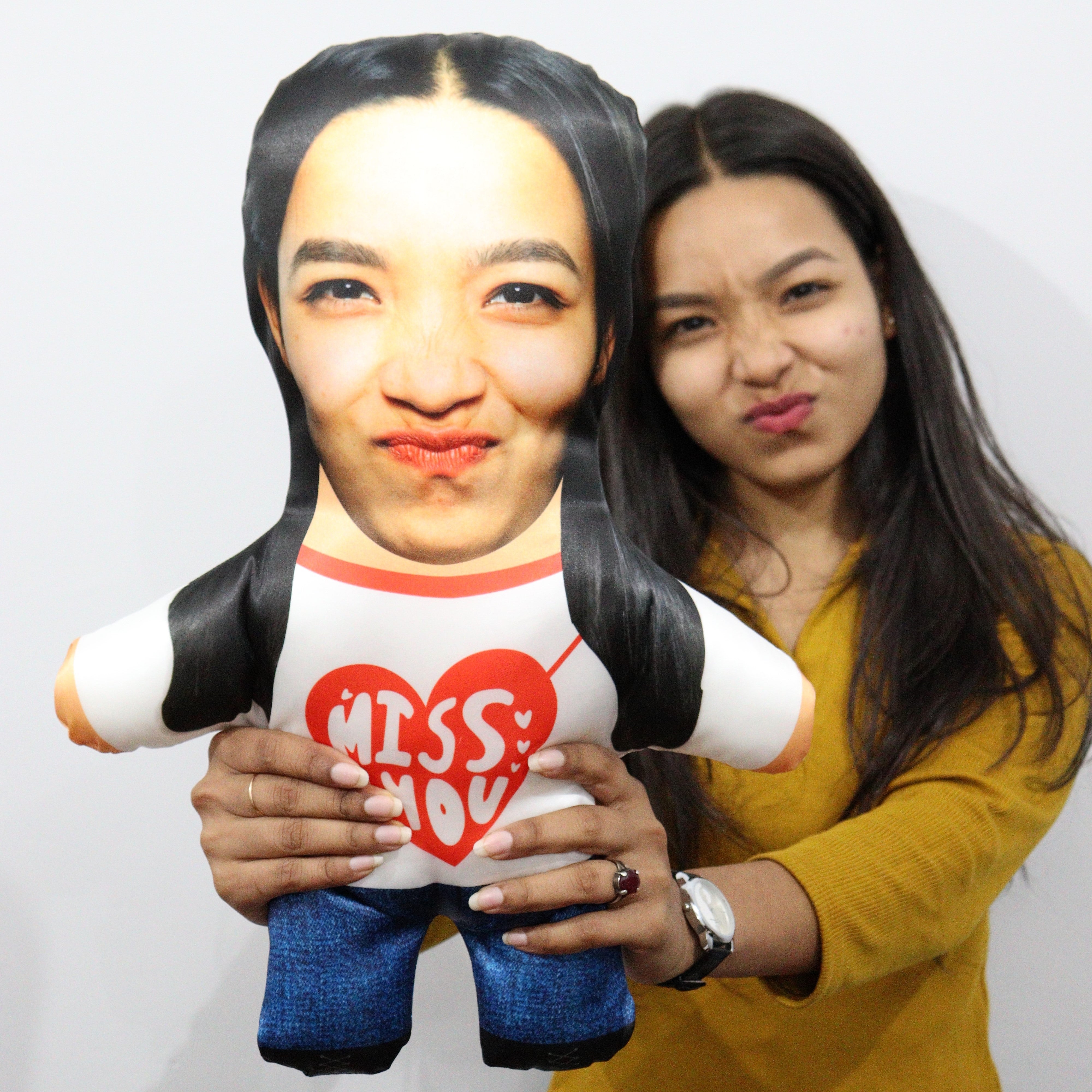 Miss You Mini Me Cushions | Personalized Miss You Gifts – THUNDER BUDDY®